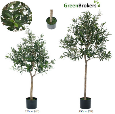 Artificial Olive Tree With Real Wood Trunk, Premium Quality Natural ...