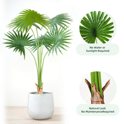 Artificial Plant Fan Palm Tree Indoor House plant 140cm
