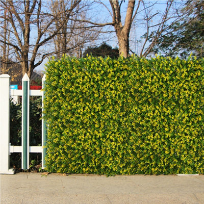 Artificial Plant Wall Panel Decoration Artificial Hedges Panels Leaf ...