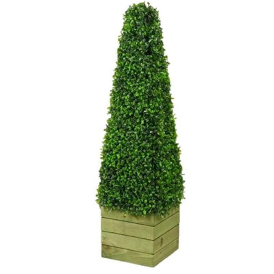 Artificial Pyramid Tree 90cm Decorative Topiary Plant for Indoor and ...