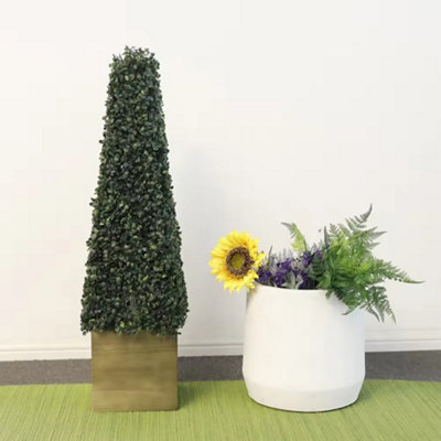 Artificial Pyramid Tree 90cm Decorative Topiary Plant for Indoor and ...