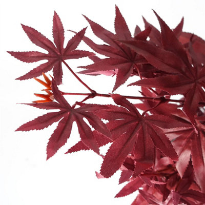 Artificial Red Maple Tree 120cm - Realistic plant by Botanik