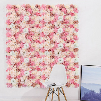 Artificial Simulation Rose Flower Decoration Wedding Backdrop Wall ...