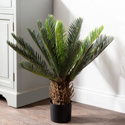 Artificial Small Cycad Indoor Home Hallway Room Decorative Plant Pot ...