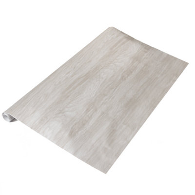Artifix Woodgrain Light Grey Self Adhesive Vinyl Wrap Film for Kitchen ...
