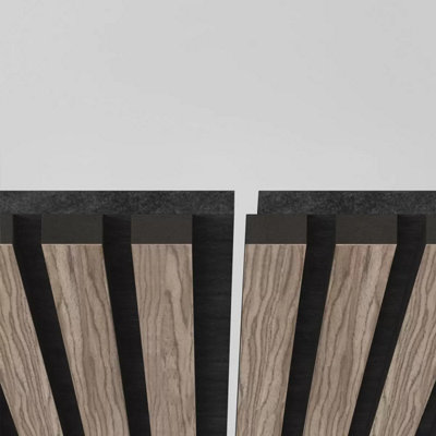 ARTIKA SONOLOK ACOUSTIC WALL PANELS 4 PACK IN WALNUT & BLACK, MDF ...