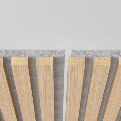 Artika Sonolok Acoustic Wall Panels 4 Pack - Oak & Grey MDF Felt ...
