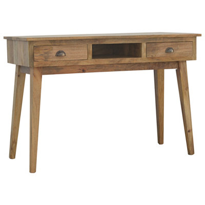 Artisan Furniture Solid Wood 2 Drawer Shell Writing Desk