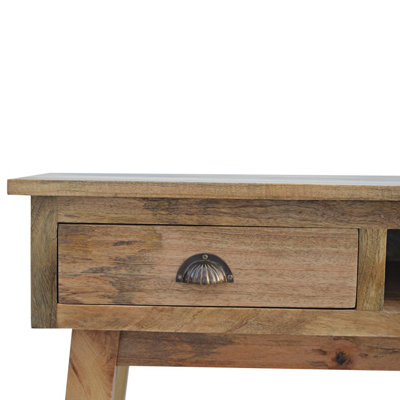 Artisan Furniture Solid Wood 2 Drawer Shell Writing Desk
