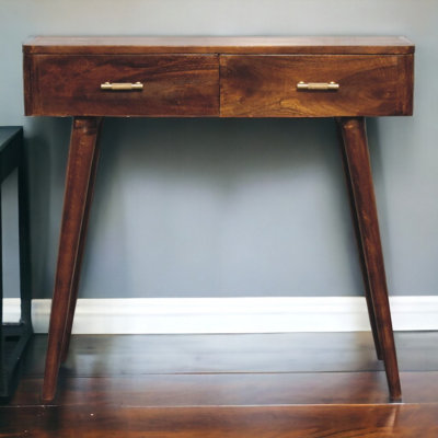 Artisan Furniture Solid Wood Chestnut T-Bar Console Table