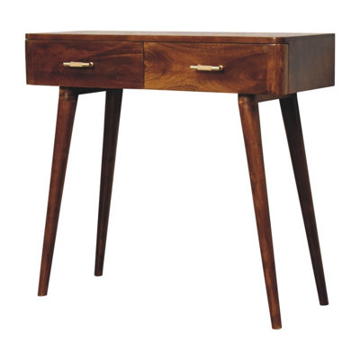 Artisan Furniture Solid Wood Chestnut T-Bar Console Table