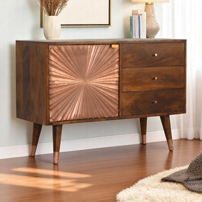 Artisan Furniture Solid Wood Manila Copper Sideboard