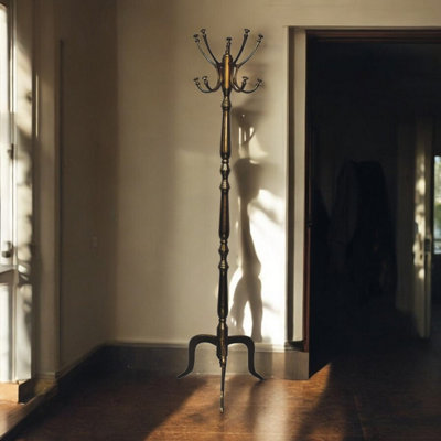 Artisan Furniture Solid Wood Metallic Coat Stand