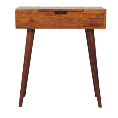 Artisan Furniture Solid Wood Mini Chestnut Fold Vanity, 1 Drawer and ...