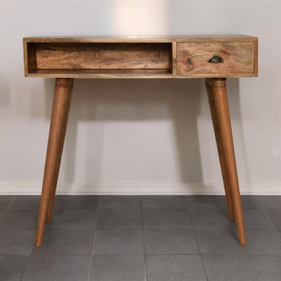 Artisan Furniture Solid Wood Open Slot Nordic Writing Desk