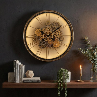 Artisan Light Up Skeleton Wall Clock