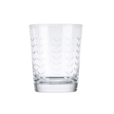 Artisan Street Leaf Short Tumbler Glass