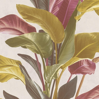 AS Creation Botanical Garden Plant Leaf Leaves Trail Wallpaper Textured ...