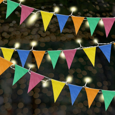 ASAB 5M Festival Battery Operated 50 LED Light Up Bunting