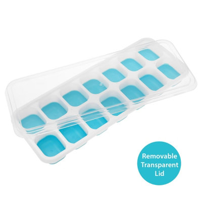 ASAB Easy Push Ice Cube Tray Set Blue