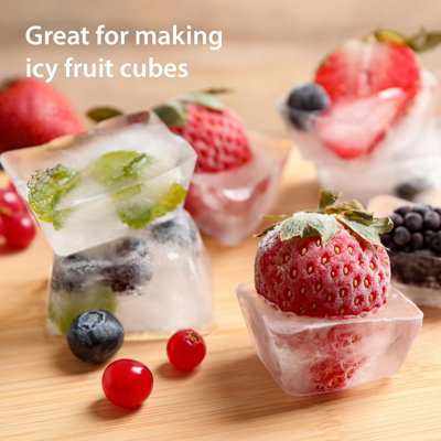 ASAB Easy Push Ice Cube Tray Set Blue