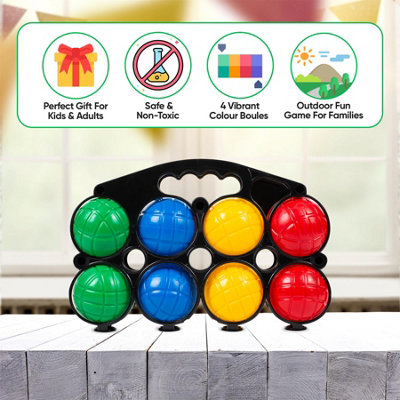 ASAB GARDEN BOULES BOCCE PETANQUE FAMILY PLAY LAWN GAME SET