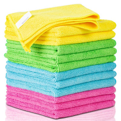 ASAB Pack Of 12 Microfibre Cleaning Cloths | DIY at B&Q
