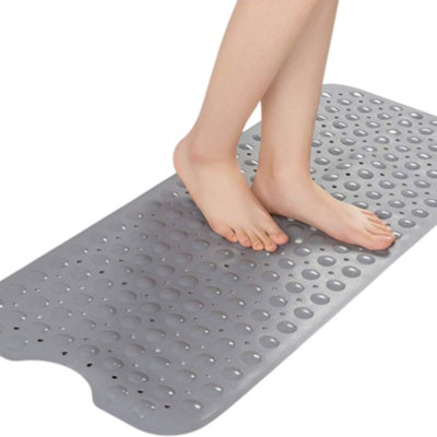 ASAB Rubber Bath Mat 40 x 100cm Grey - LARGE