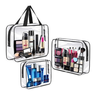ASAB Transparent PVC Travel Organiser Bags 3PC