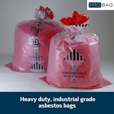 Asbestos Bags - ULTRA HEAVY DUTY - 50 Pack 60 Litre - Extra Strong ...