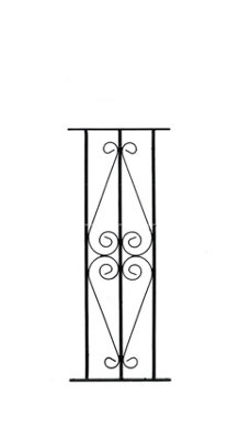 ASCO Metal Deck Decking Infill Fence Panel 280mm Wide x 770mm High ...