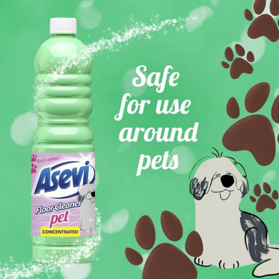 Asevi Concentrated Floor Cleaner Liquid, 1L, Pet Pack Of 3