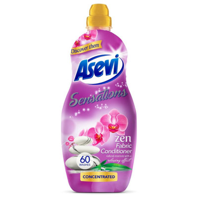 Asevi Fabric Conditioner Laundry Softener Sensations Zen 60W 1320ML at B&Q