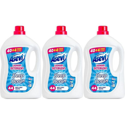 Asevi Laundry Detergent Deep Ocean 2.4L 44 Wash Pack of 3 | DIY at B&Q