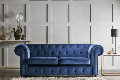 Asha 3 Seater Deluxe Velvet Sofa