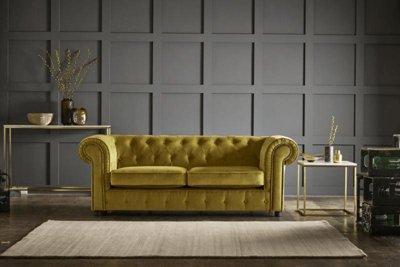 Asha 3 Seater Deluxe Velvet Sofa