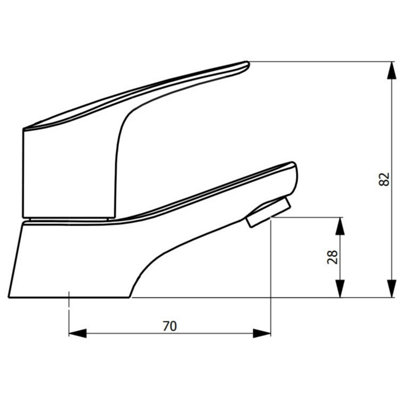 Ashby Chrome Basin Tap Pair with Lever Handles for Bathroom Basins Hot ...
