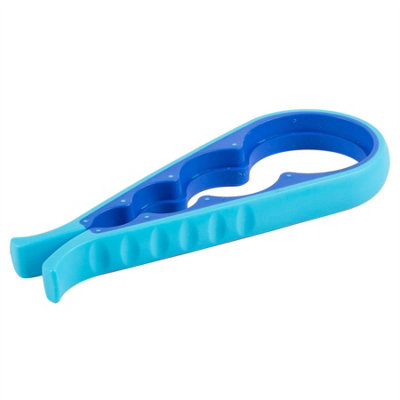 Ashley 4-in-1 Plastic Multi Jar & Bottle Opener - Blue
