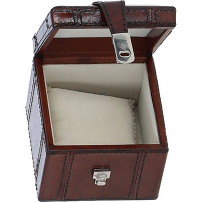 Ashwood Leather Luxury Single Watch and Bracelet Box with Velvet Interior
