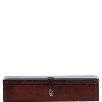 Ashwood Leather Luxury Watch and Bracelet Storage Box Chestnut