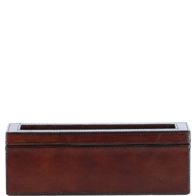 Ashwood Leather's Premium Leather Triple Watch Case with See-Through ...