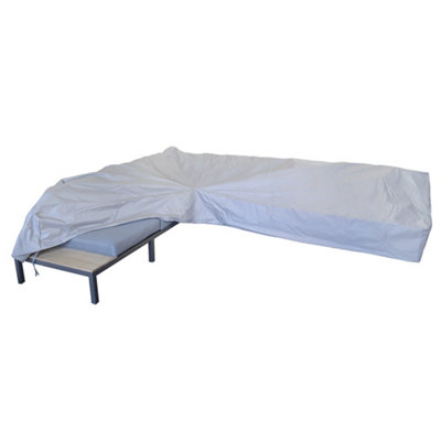 Aspen 5 Pc Corner Set Cover - Polyester - H64 x W242 x L308 cm - Grey ...