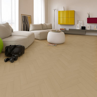Aspen Natural Oak Neutral Wood Effect Click Laminate Flooring ...