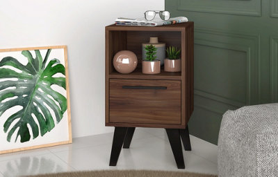 Aspen Oak Side Table With Drawer | DIY at B&Q