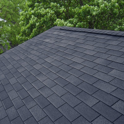 Asphalt Roof Shingle,Bitumen Roofing Tiles on Eaves,2.6 m² Shed Roof ...