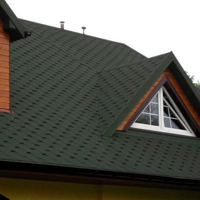 Asphalt Roof Shingle Garden Bitumen Roofing Shingles 2.6 m² Shed Felt ...