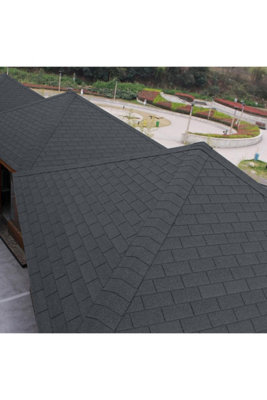 Asphalt Roof Shingle Garden Bitumen Roofing Shingles 2.6 m² Shed Roof ...