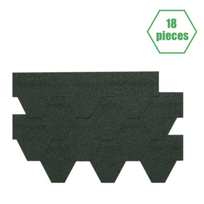 Asphalt Roof Shingle Garden Bitumen Roofing Shingles 2.61sqm Self ...