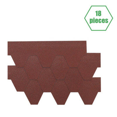 Asphalt Roof Shingle Garden Bitumen Roofing Shingles 2.61sqm Shed Felt ...