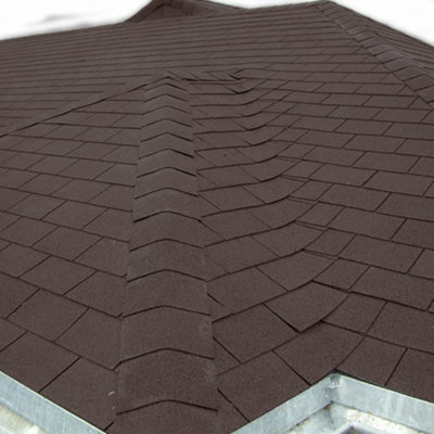 Asphalt Roof Shingle Garden Bitumen Shed Roof Tiles 2.6 m² ,Rectangular ...